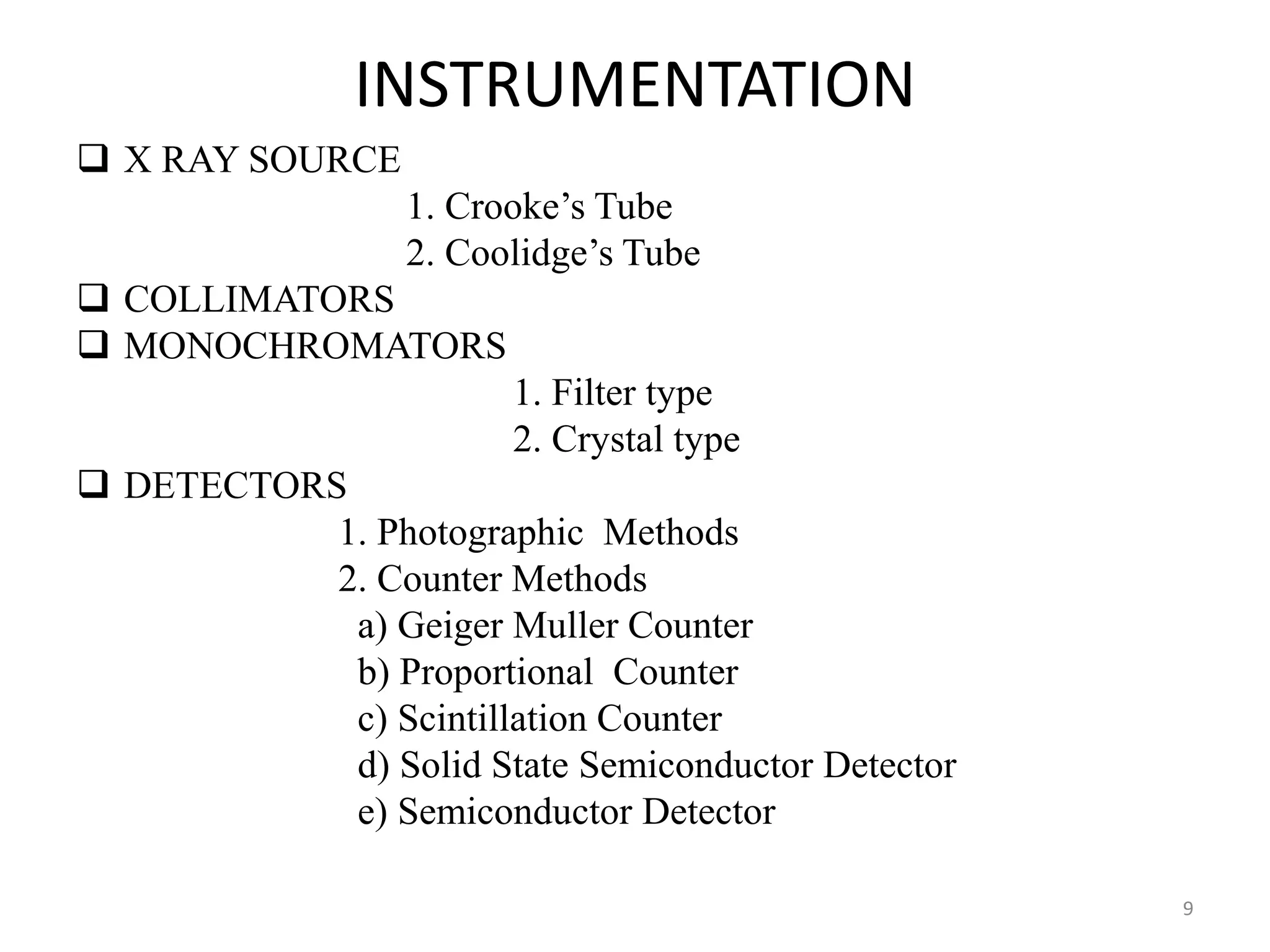 X ray crystallography | PPTX