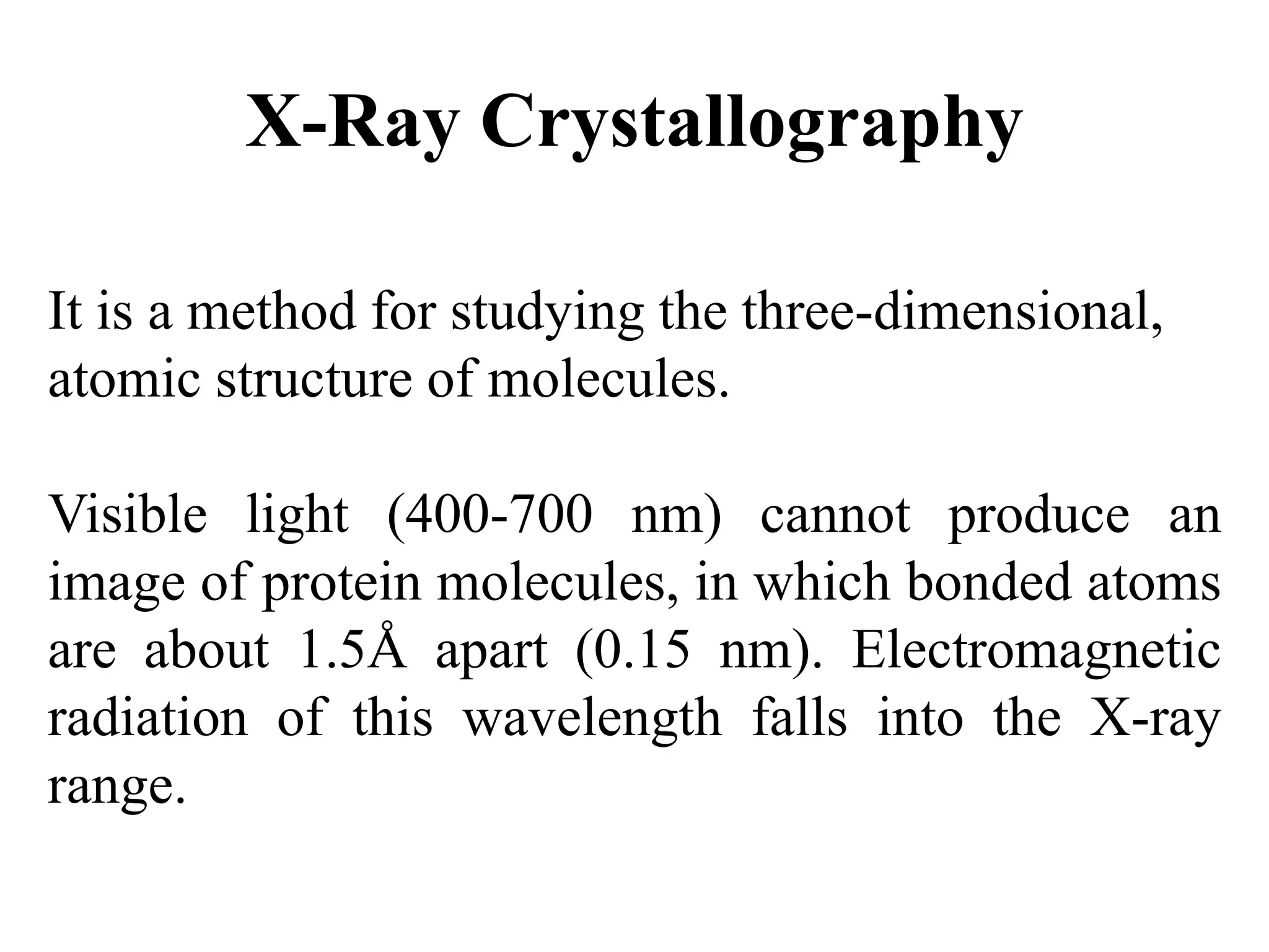 X ray crystallography | PDF