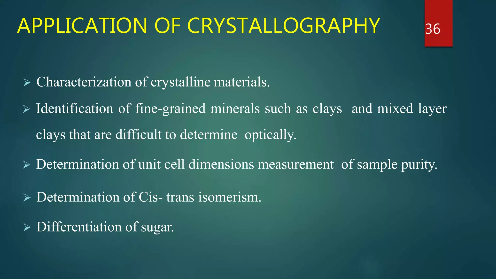 X ray crystallography slideshare | PPTX