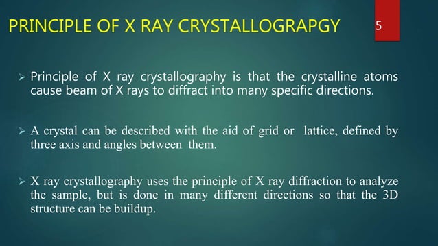 X ray crystallography slideshare | PPTX | Chemistry | Science