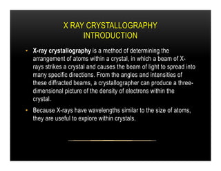 X RAY CRYSTALLOGRAPHY.pdf