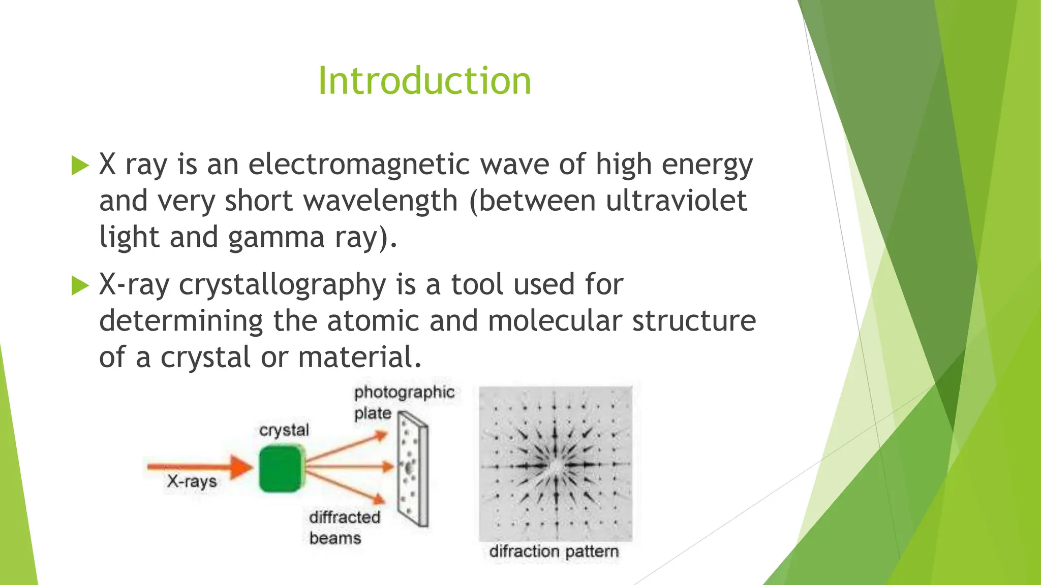 X ray crystallography.pptx principle, instrumentation | PPTX