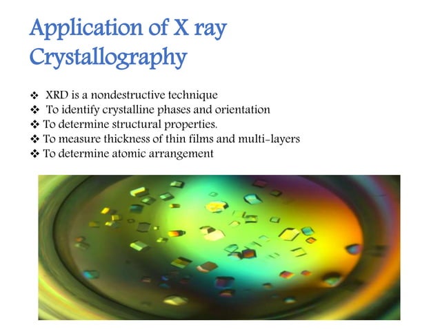 X-ray Crystallography & Its Applications in Proteomics | PPT
