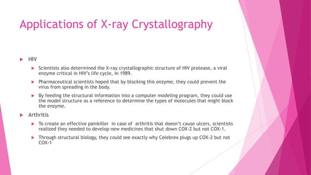 X ray crystallography analysis | PPTX | Chemistry | Science