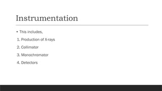 X RAY CRYSTALLOGRAPHY M pharm QA Department | PPT