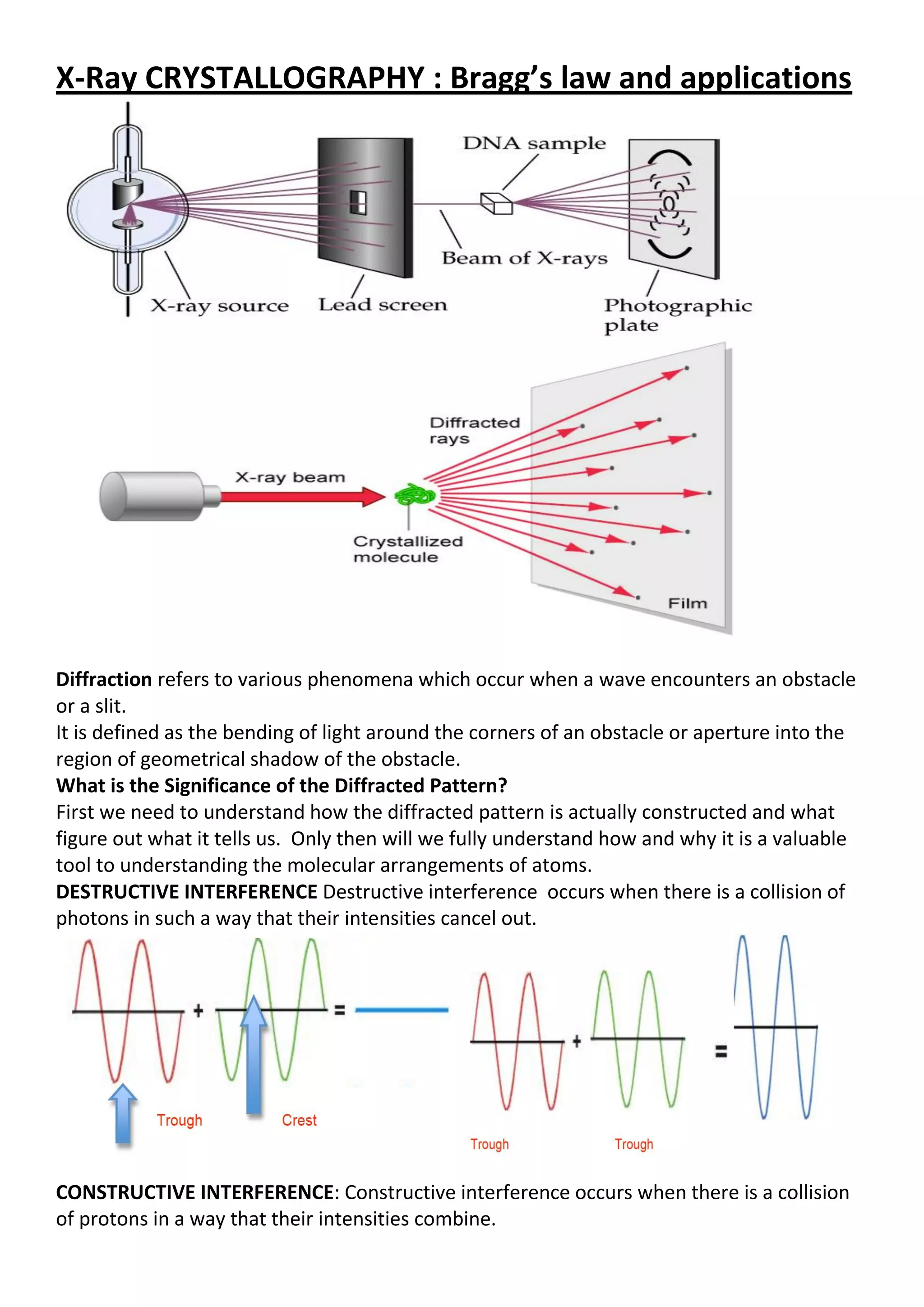 X ray crystallography | PDF