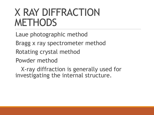 X ray diffraction (ANALYSIS) 1ST MPHARM | PDF