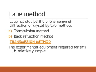 X ray diffraction (ANALYSIS) 1ST MPHARM | PDF