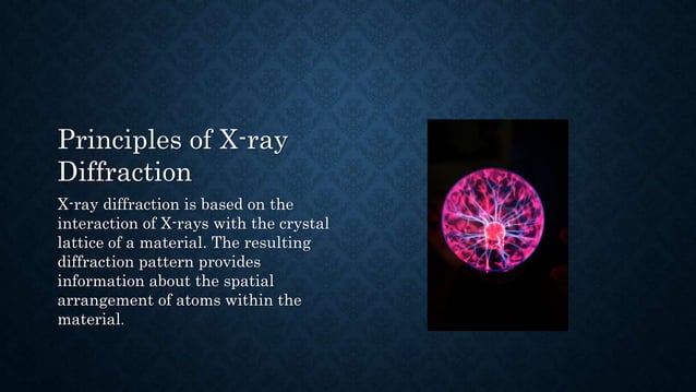 X RAY DIFFRACTION | X RAY DIFFRACTION BY BRAGGS LAW | PPTX | Chemistry ...