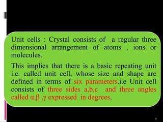 BRAGG’S EQUATION MILLER INDICES POWDER DIFFRACTION METHOD | PPTX