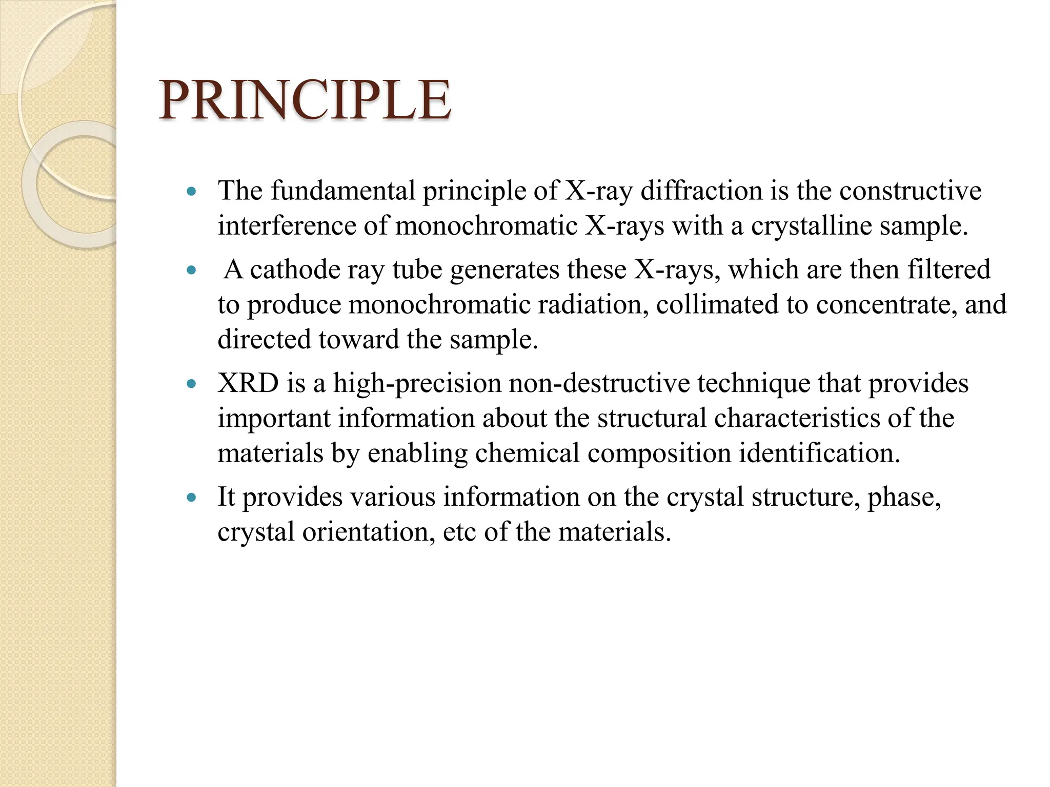 X – RAY DIFFRACTION | PPTX