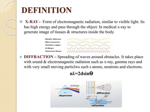 X – RAY DIFFRACTION | PPTX