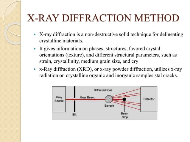 X – RAY DIFFRACTION | PPTX