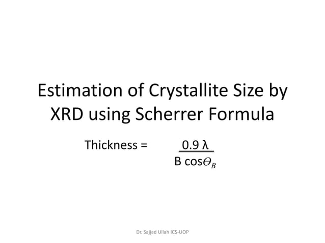 X-ray diffraction analysis for material Characterization | PDF | Chemistry | Science