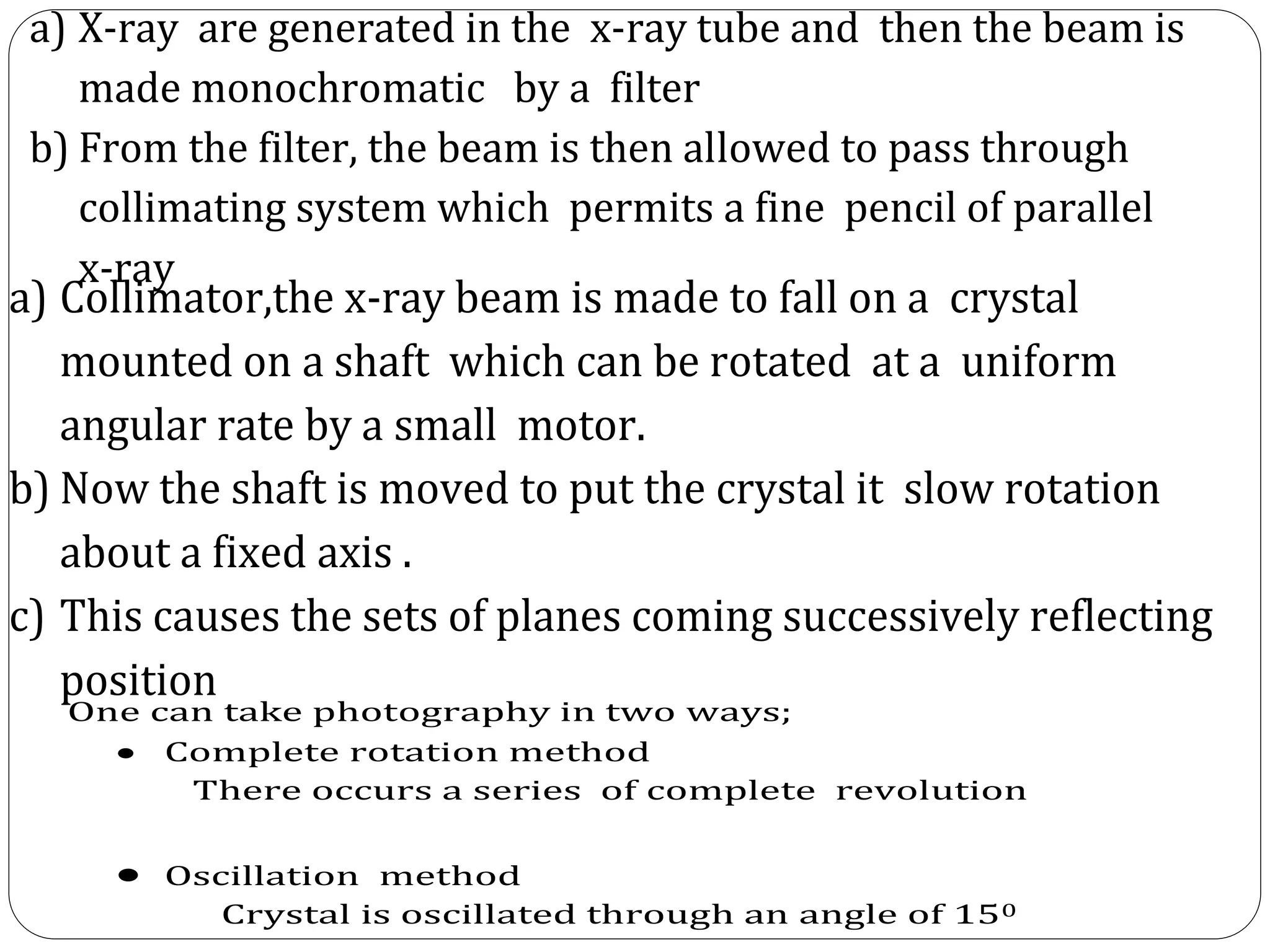 X ray diffraction studies | PPTX