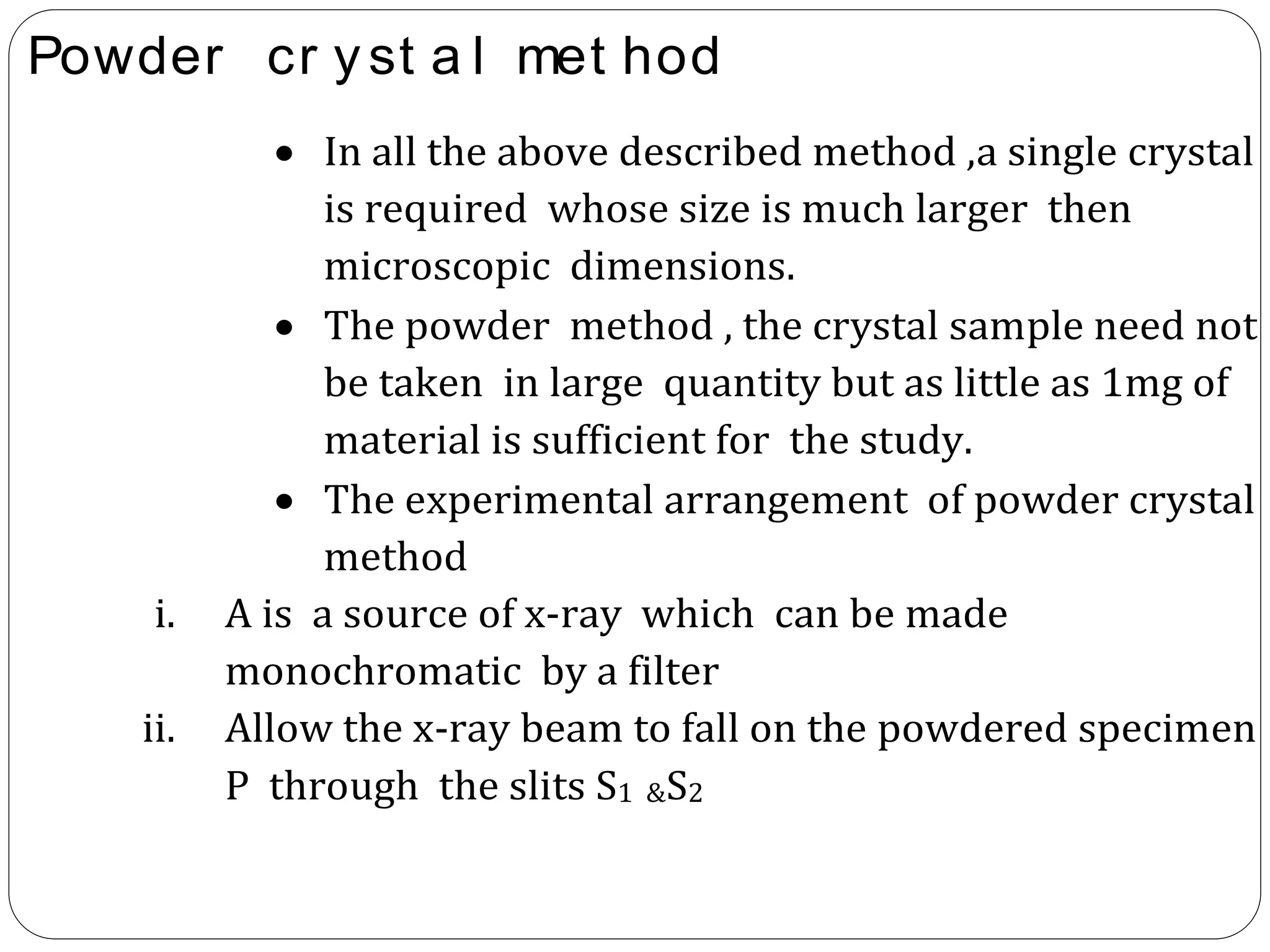 X ray diffraction studies | PPTX
