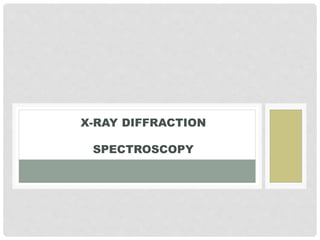XRAY DIFFRACTION (XRD).pptx