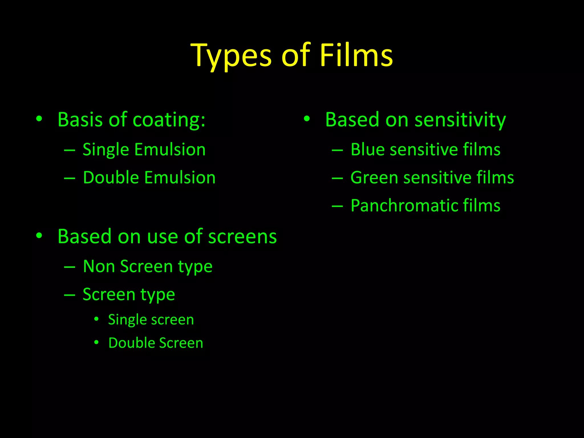 Xray film & film processing | PPTX