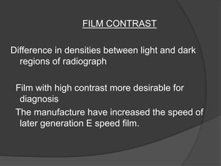 X ray films | PPTX