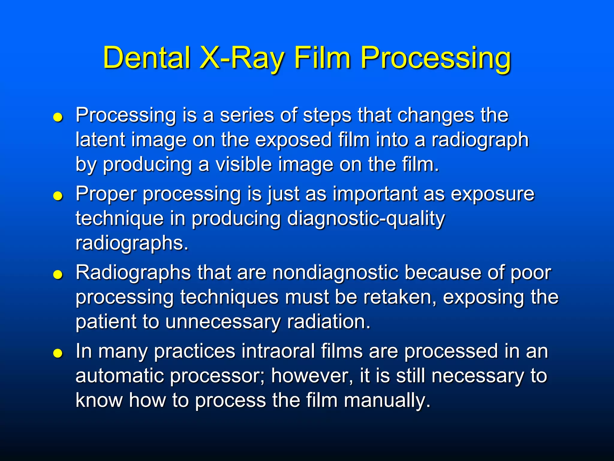 xray films.ppt | Dental Health | Diseases and Conditions