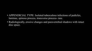 Xray findings of tb spine | PPTX