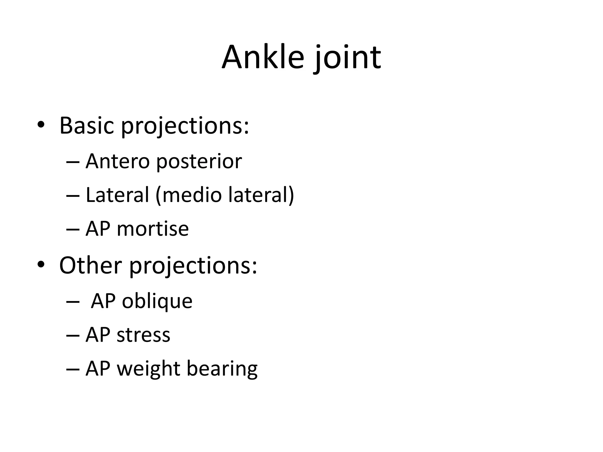 X ray of foot and ankle | PPTX