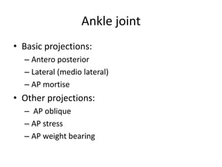 X ray of foot and ankle | PPTX