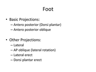 X ray of foot and ankle | PPTX