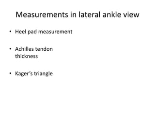 X ray of foot and ankle | PPTX