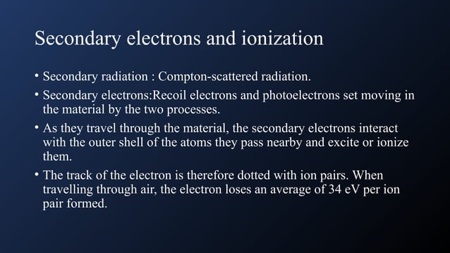 Interaction of xrays and gamma rays with matter | PPTX