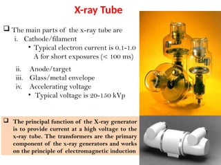X-RAY PRODUCTION IN THE FIELD OF RADIOLOGY | PPTX
