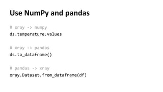 xray at SciPy 2015 | PPT
