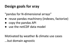 xray at SciPy 2015 | PPT