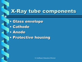X RAY TUBE - WORKING PRINCIPLE OF THE EQUIPMENT | PPT