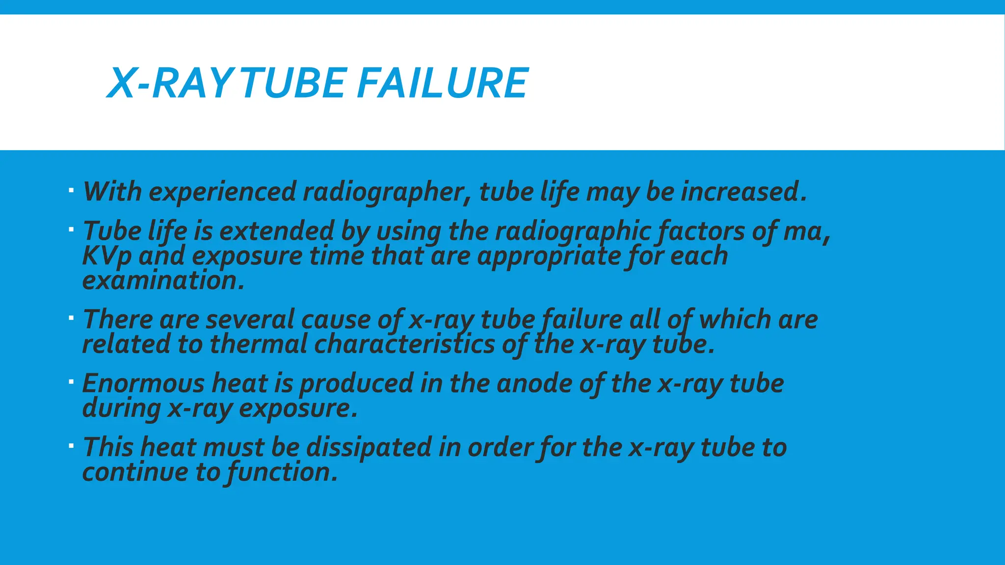 xray tube cooling causes of xray tube failure | PDF