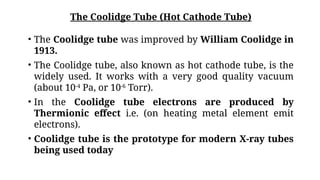 XRAY TUBE and production of x ray in india | PPTX