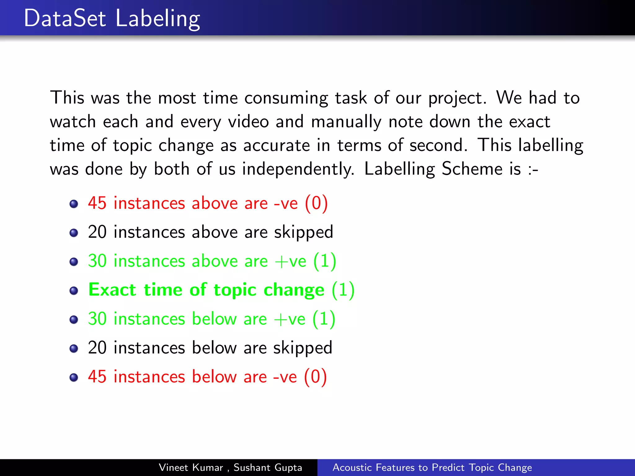 Acoustic Features to Predict Topic Change | PDF