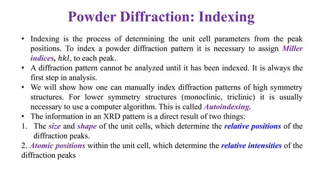 xrd.pptx | Chemistry | Science