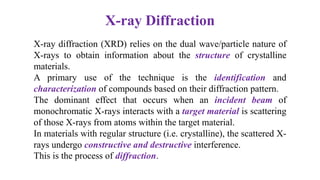 xrd.pptx | Chemistry | Science