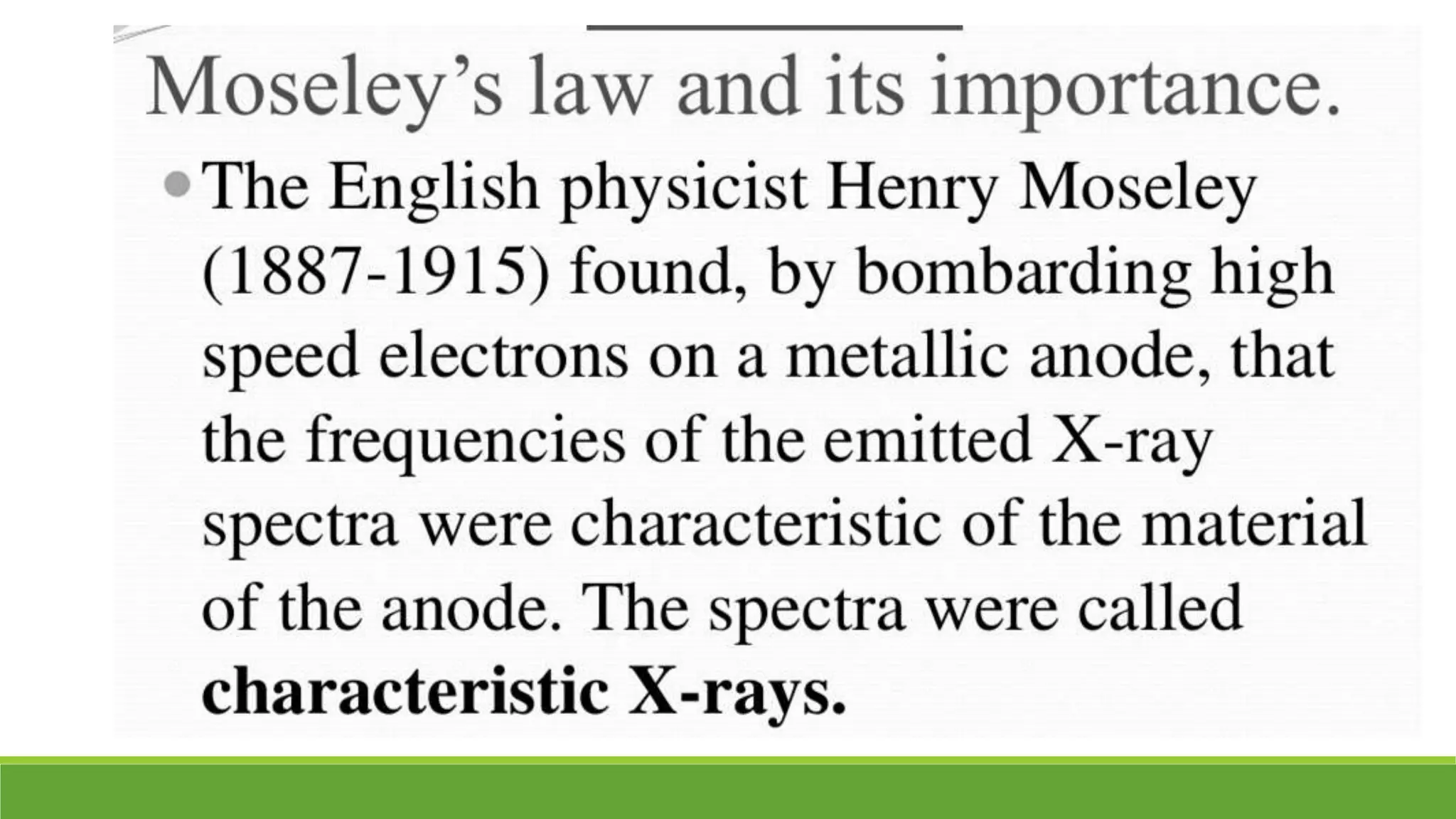 XRD -MOSELEYS LAW AND DEBYE SCHEERER FORMULA (1).pptx