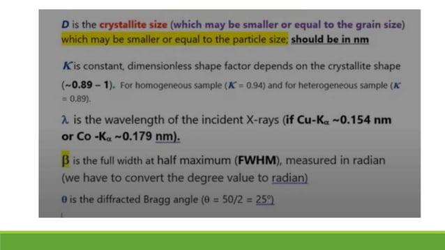 XRD -MOSELEYS LAW AND DEBYE SCHEERER FORMULA (1).pptx