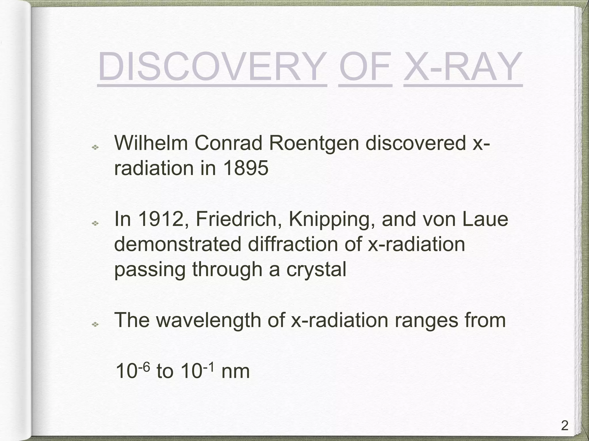 X-ray diffraction | PPTX