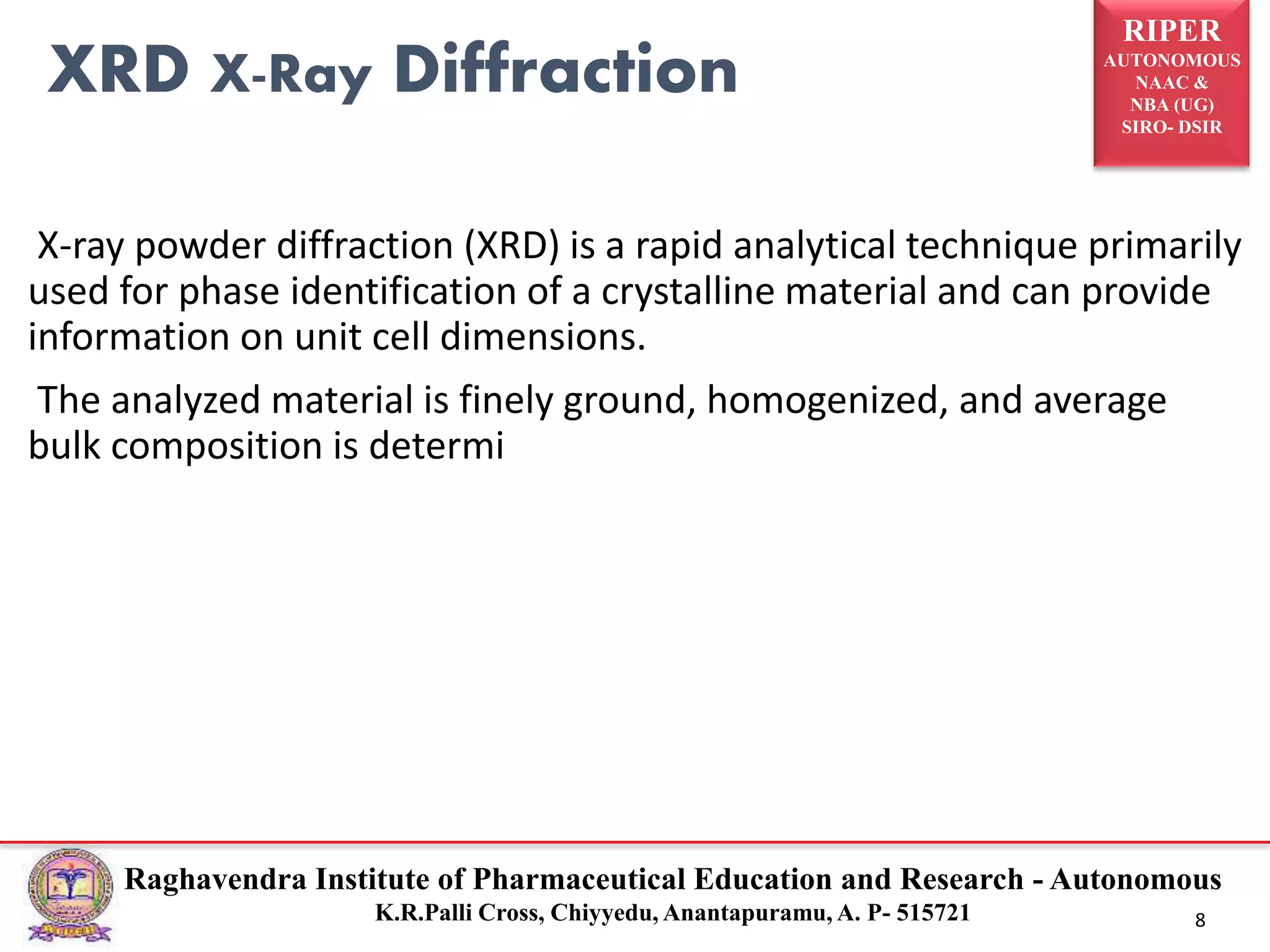 XRD interpretation | PPTX