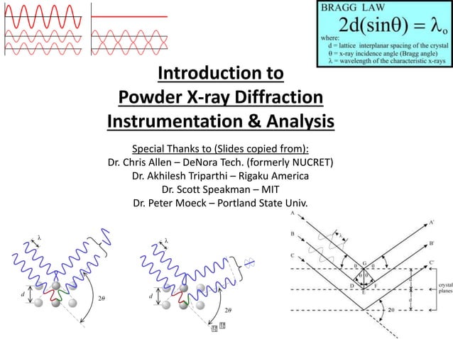 Xrd nanomaterials course_s2015_bates | PPTX | Chemistry | Science