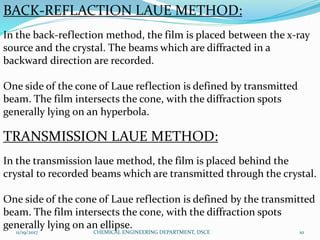Xrd (X-ray Diffraction) presentation | PPTX