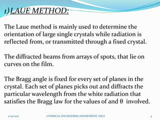Xrd (X-ray Diffraction) presentation | PPTX