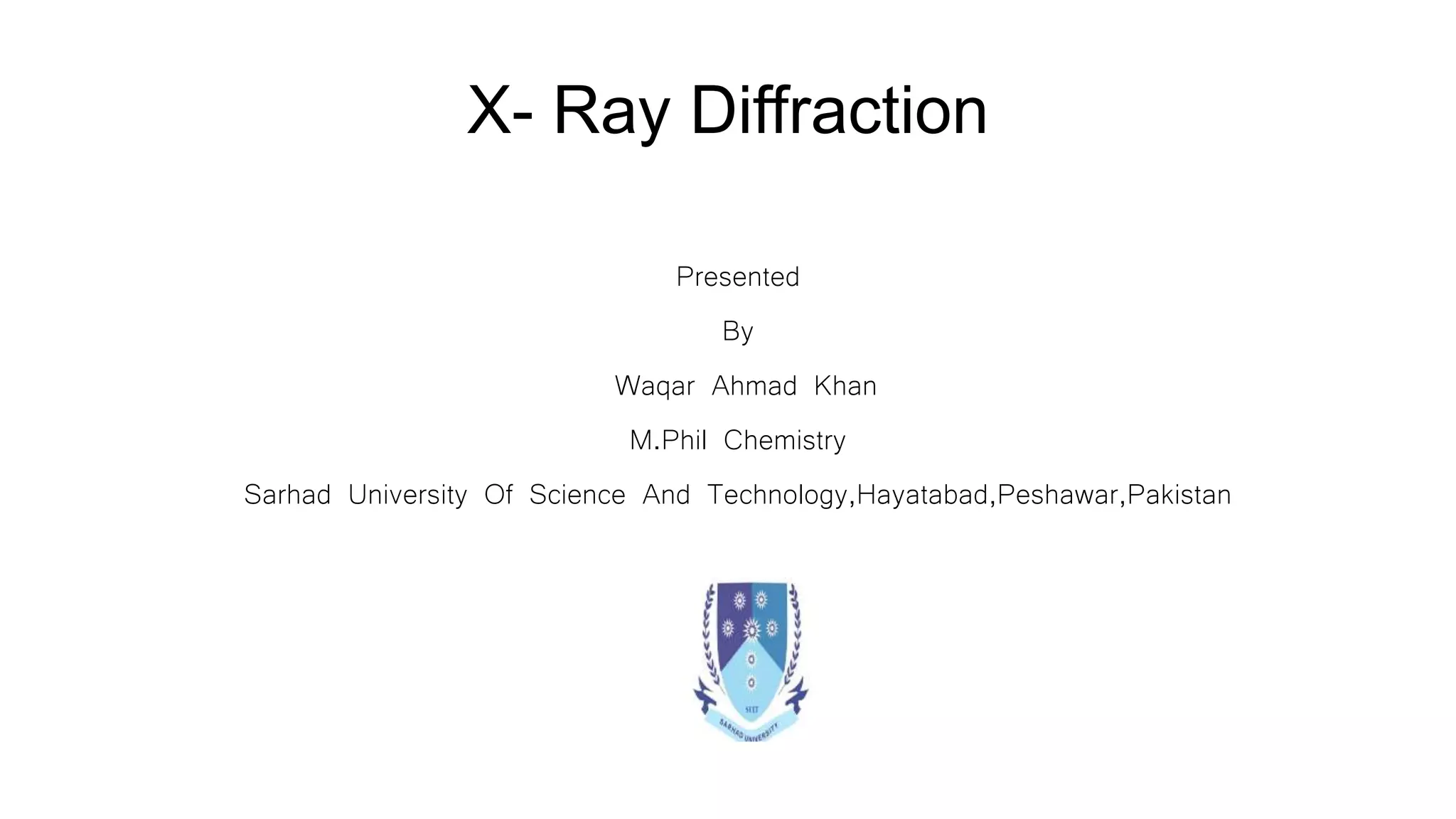 Xrd presentation [autosaved] [autosaved] copy (2) | PPT