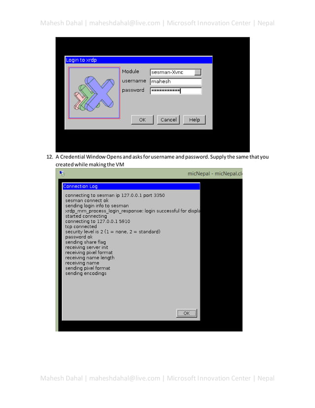 RDP Connection to Linux Azure Virtual Machine | PDF