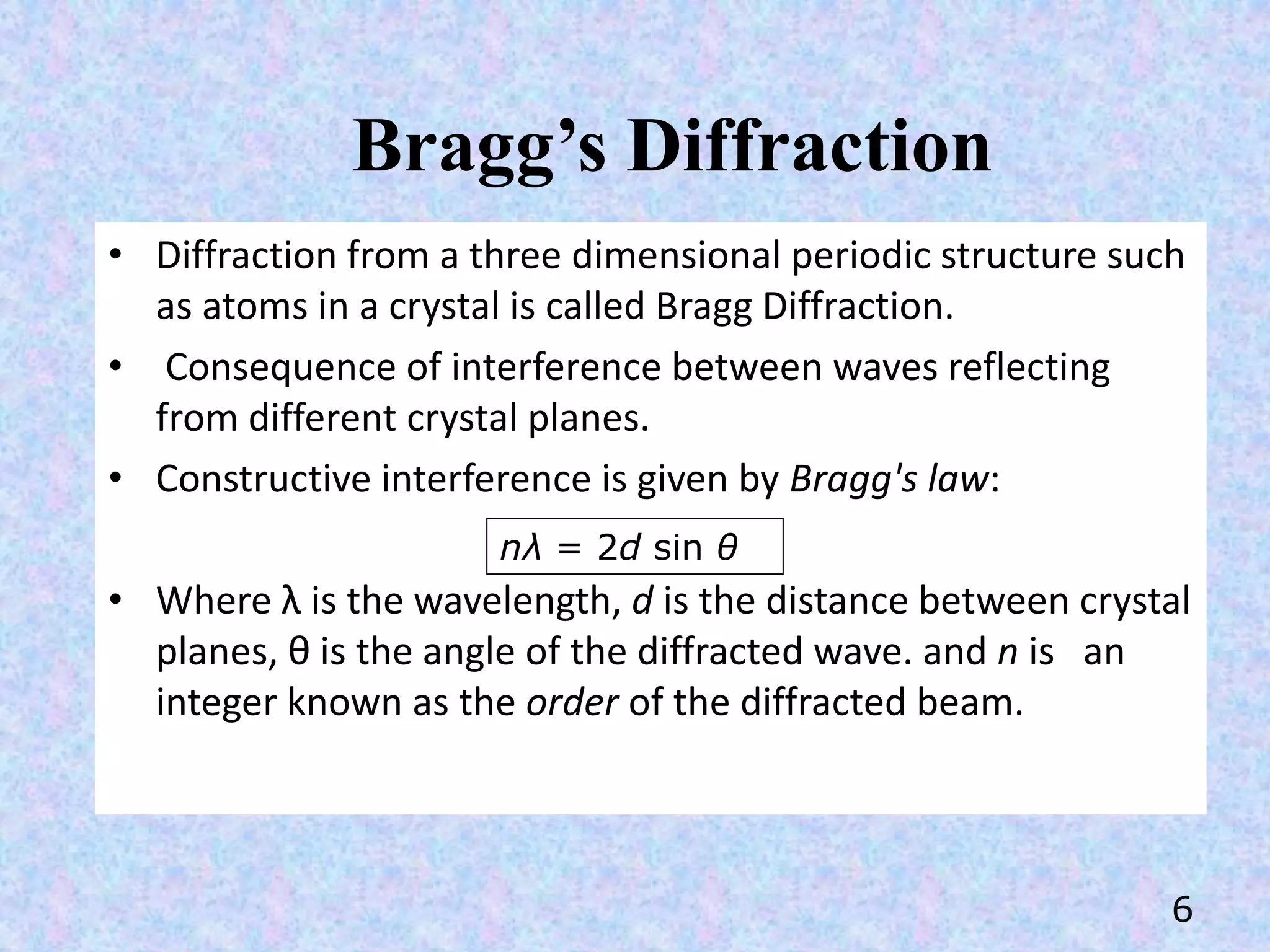 X ray diffraction | PDF