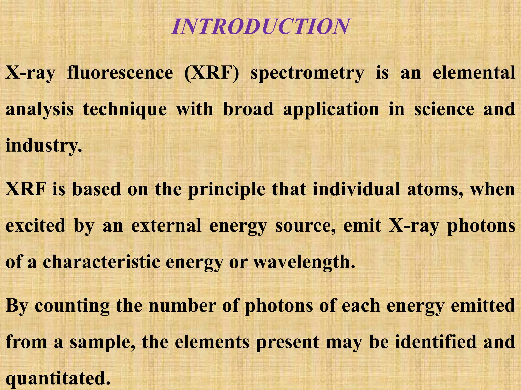 X-RAY FLUORESECENCE | PPTX